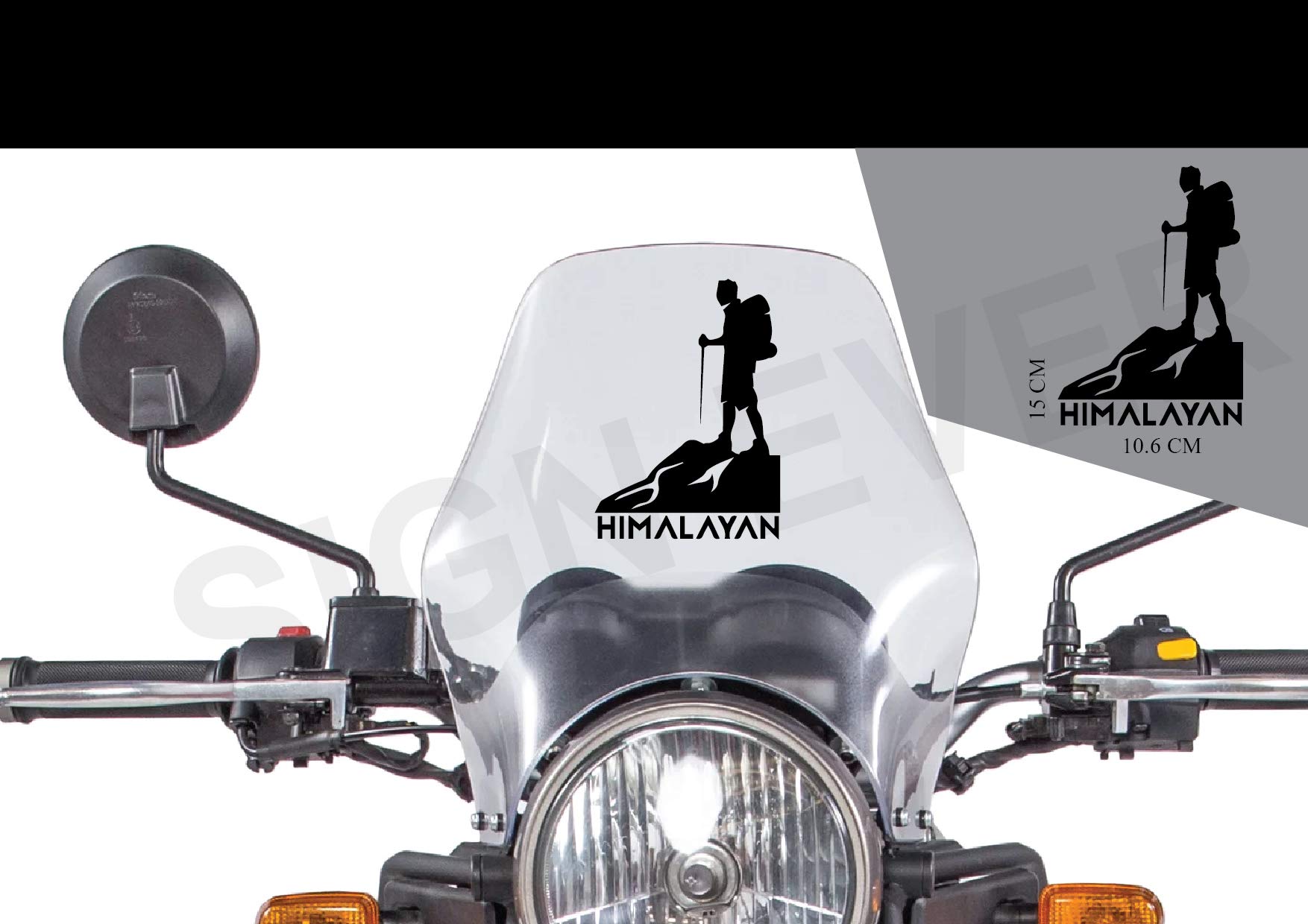 SIGN EVER Adventure Mountain Bike Stickers Compatible for Royal Enfield ...