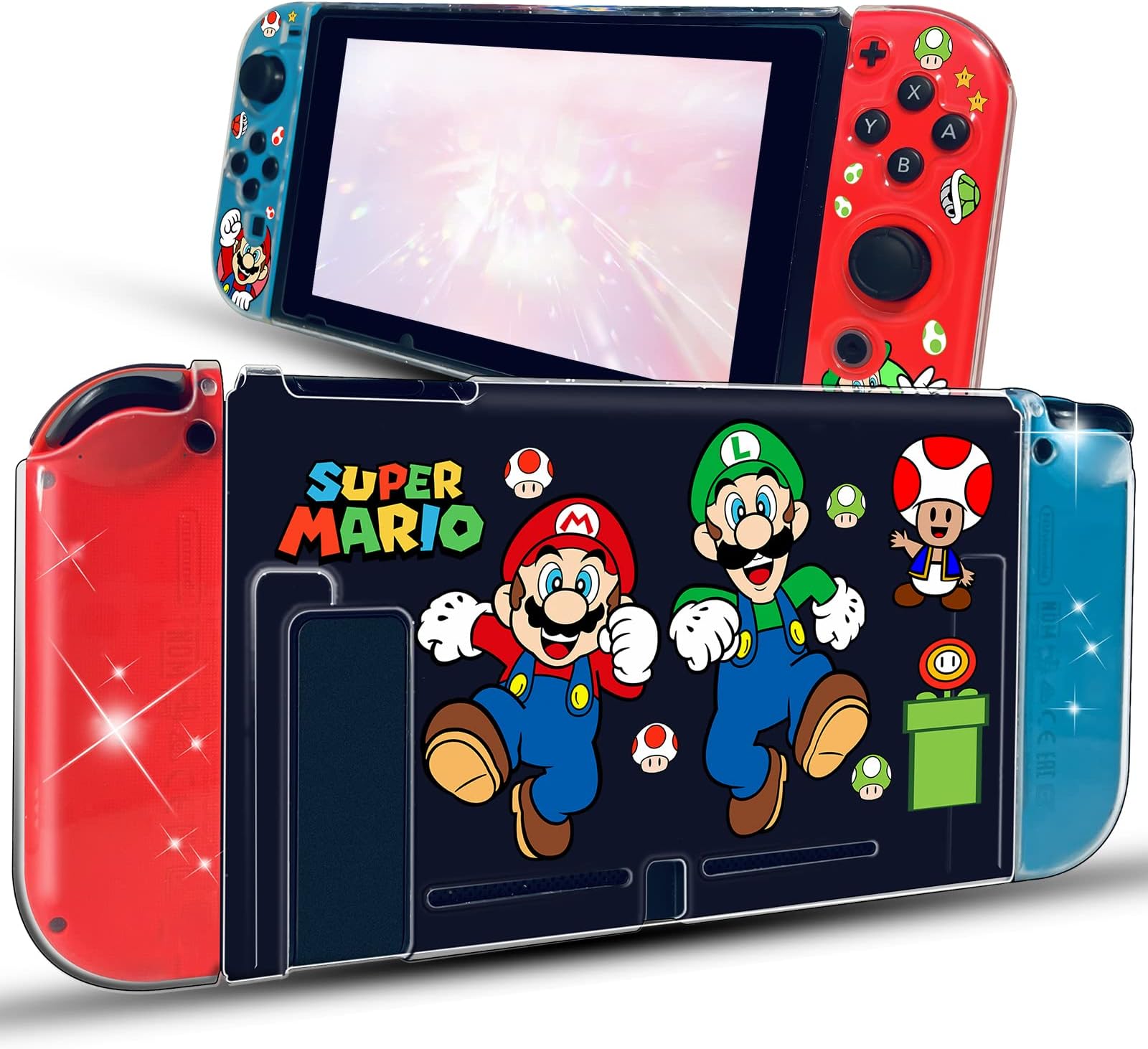 Amazon.com: Xcitifun Designed for Nintendo Switch Case TPU Switch Cases ...