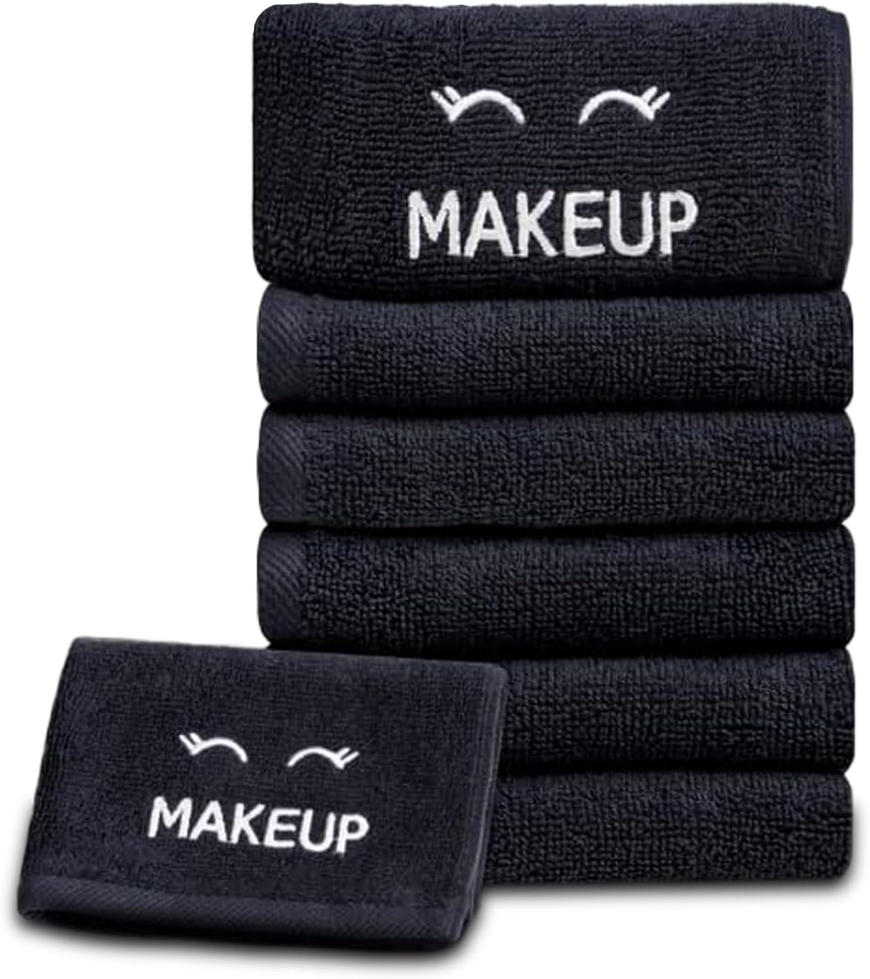 Amazon.com: White Classic Bleach Safe Black Makeup Towels | Luxury ...