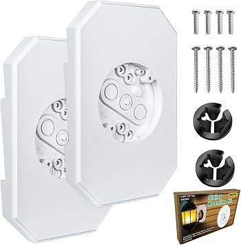 Amazon.com: Qishiyi 2 Pcs Siding Mounting Kit with Built-in Electrical ...