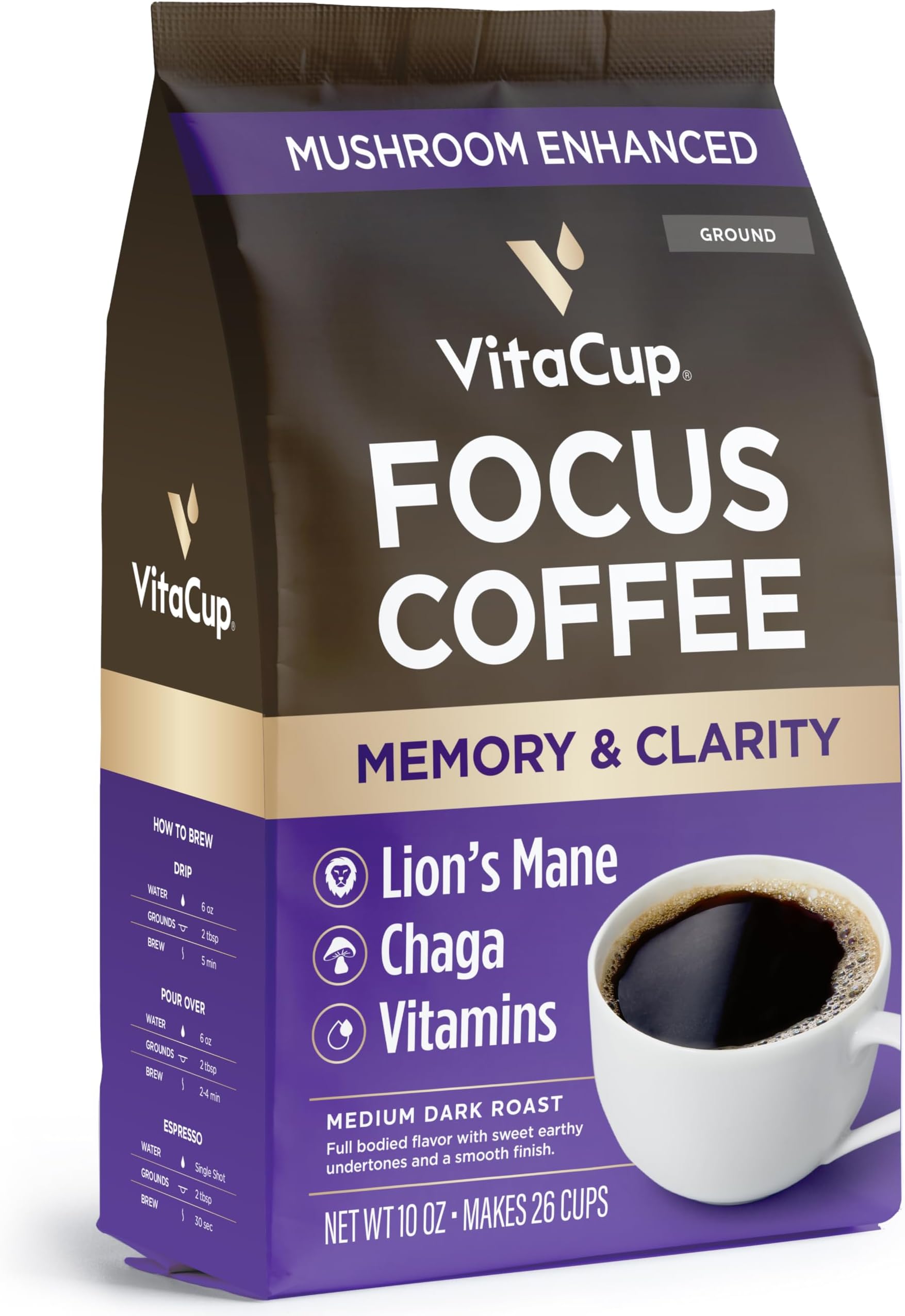 Amazon.com : Ganoderma Reishi Coffee Mix, Instant 2-in-1 Mushroom ...