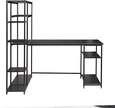 Amazon.com: HOMCOM Arch Tower Computer Desk Compact Modern Home Office ...