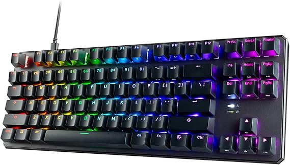 Amazon.com: TECWARE Phantom+ 87 Key RGB Mechanical Gaming Keyboard ...