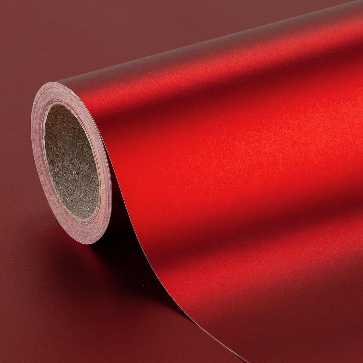 MAYPLUSS Jumbo Wrapping Paper Roll-81.8 sqft. Matte Red Solid Color for ...