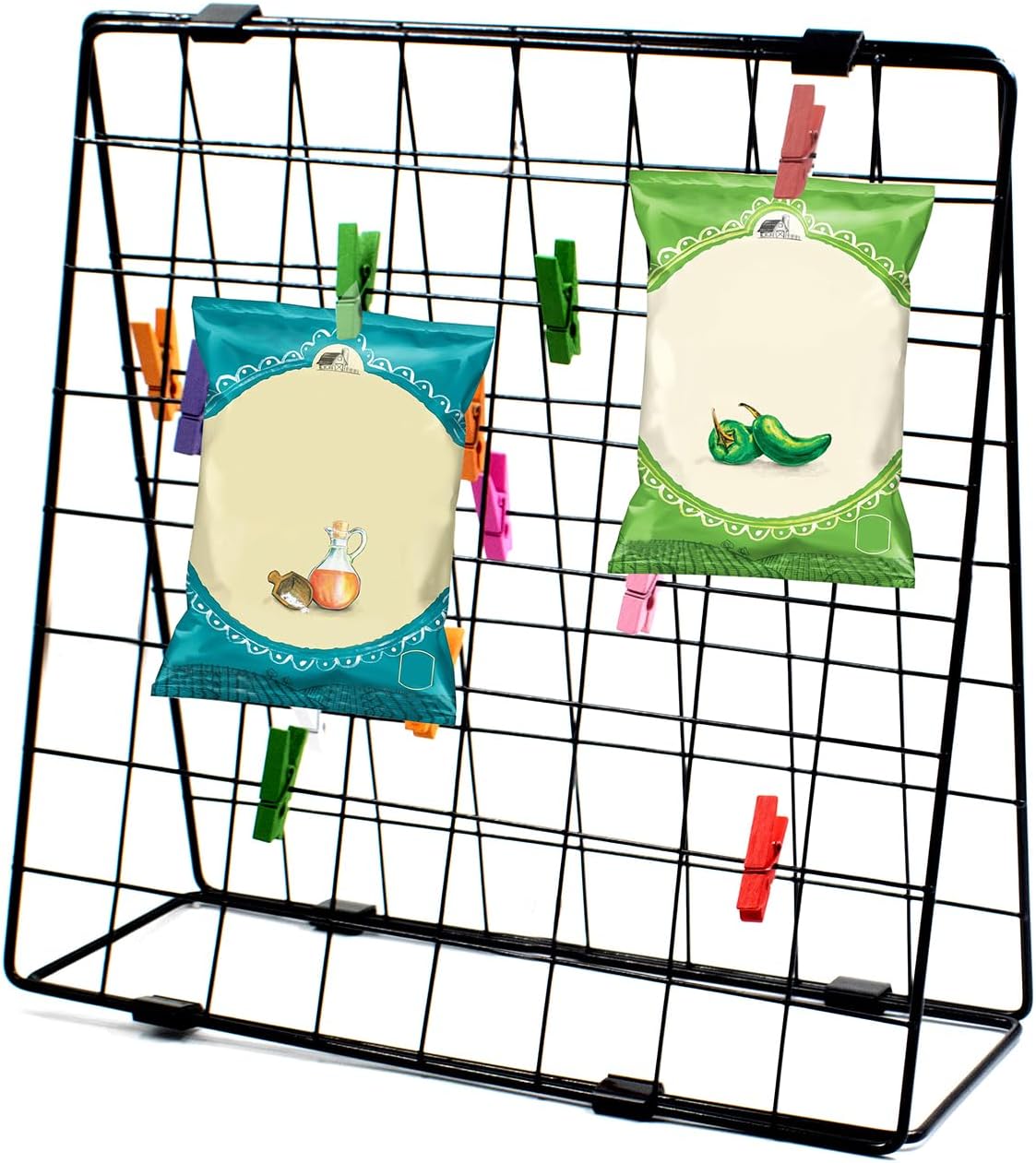Amazon.com: JINGHANGER Chip Rack Display Stand Snack Holder for Bags ...