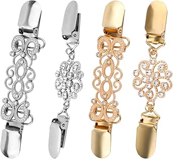 4pcs Dress Clips Back Cinch, 4 Styles Retro Cinch Clip for Women ...