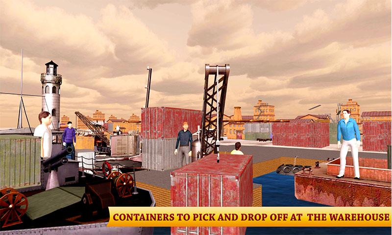 Heavy Crane Cargo Ship Sim 3D - Ultimate Big Cruise Ship Parking ...