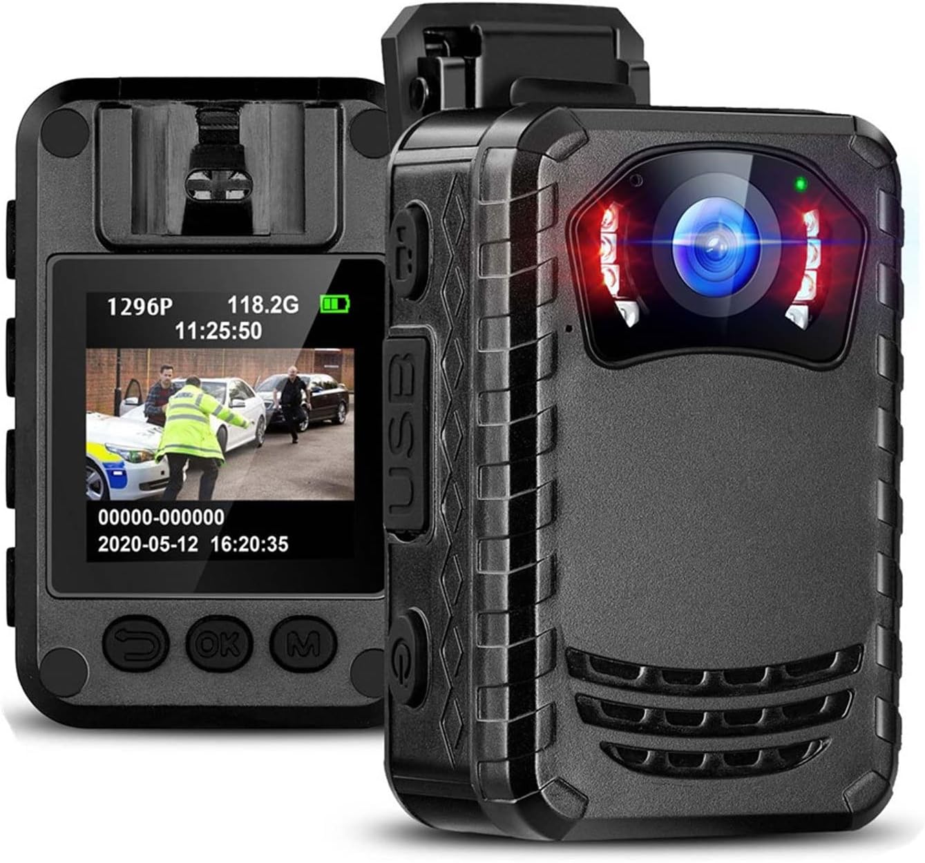 Amazon.com: MROTEX Police Body Camera, Mini Body Camera Full HD 1296P ...