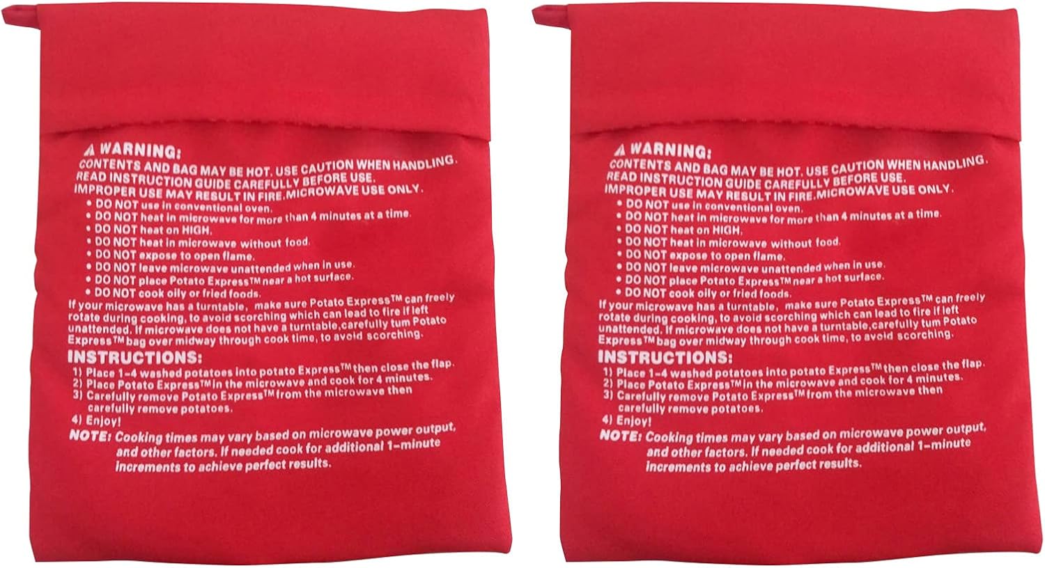 Amazon.com: 2pcs Microwave Potato Bag Cooker, Reusable Potato Bags ...