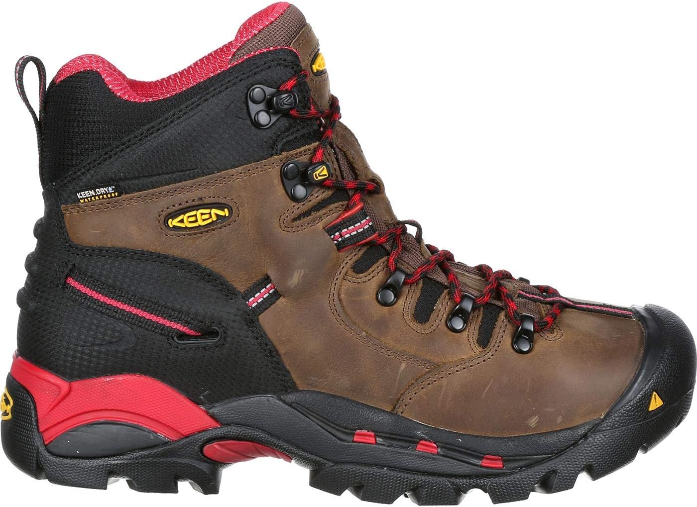 Amazon.com | KEEN Utility Men's Pittsburgh 6" Leather Waterproof Steel ...
