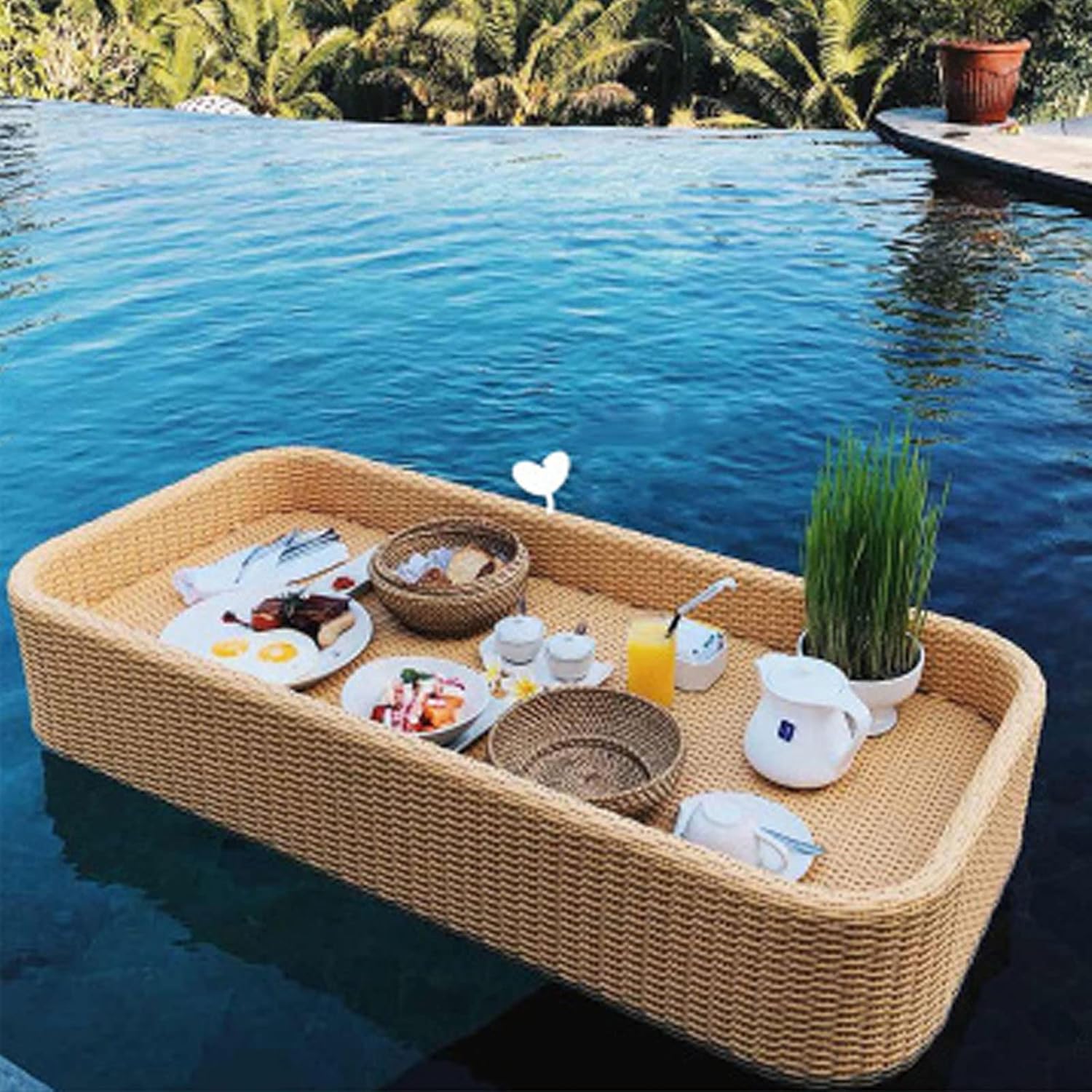 Floating Tray, Floating Serving Trays for Sandbars, Spas, Bath, and ...