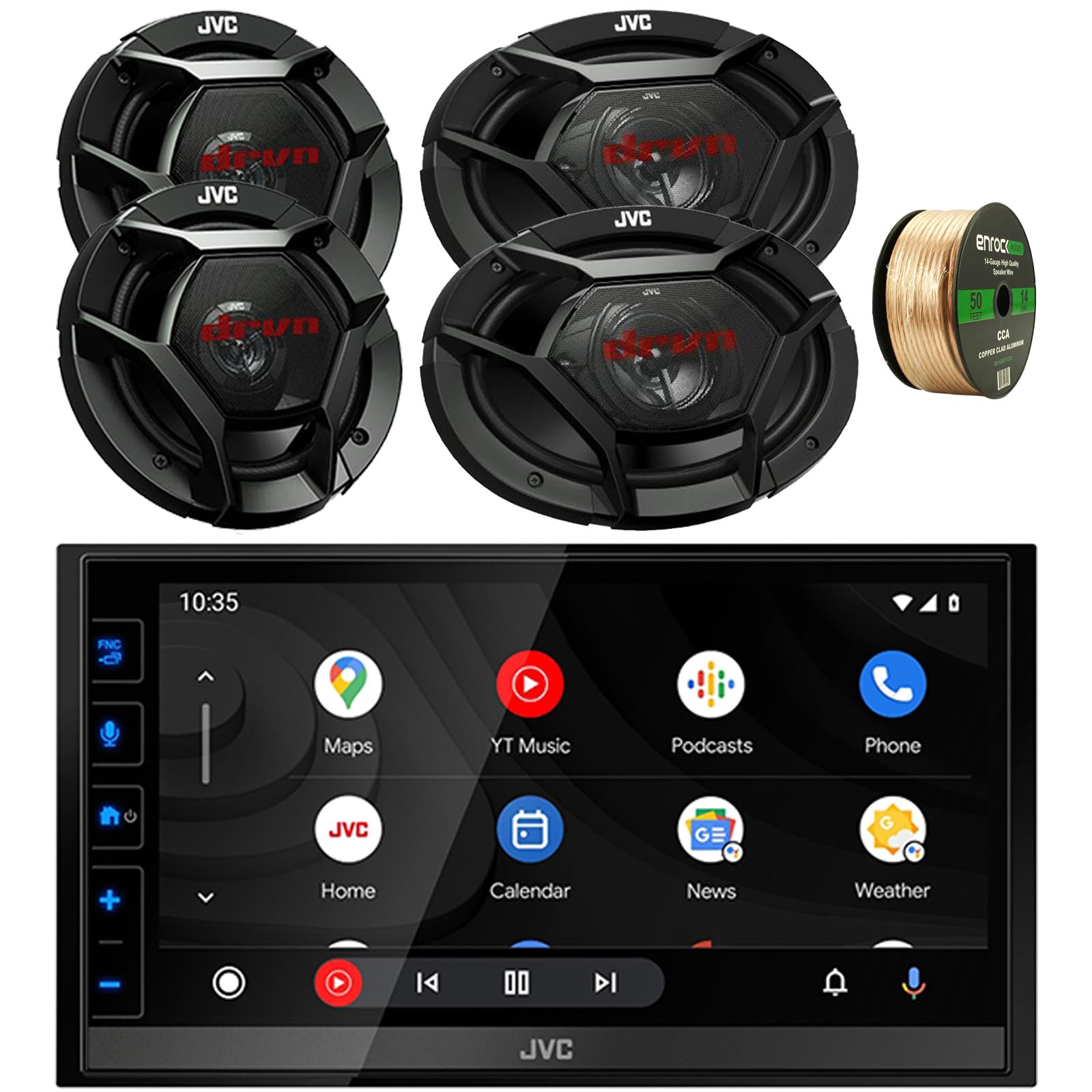 Amazon.com: JVC Double DIN 6.8" Touchscreen HDMI/WiFi Bluetooth USB ...