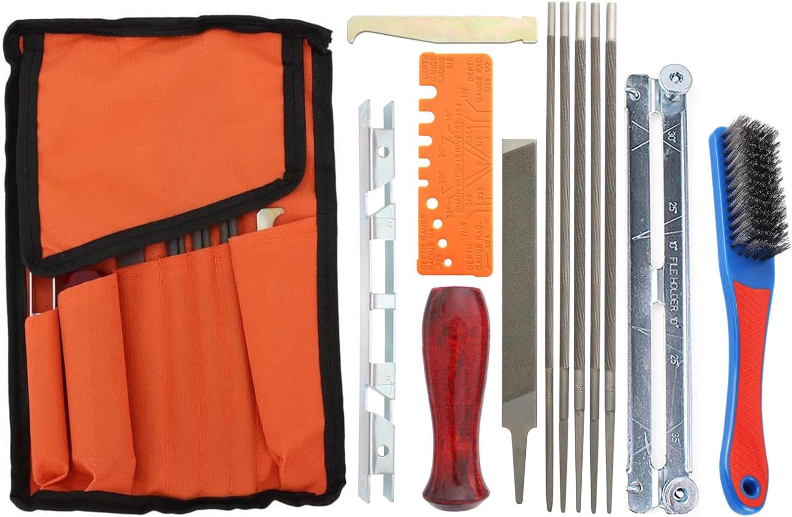 Amazon.com: Hipa 12 Pack Chainsaw File, Chainsaw Sharpener Kit, 5/32 ...