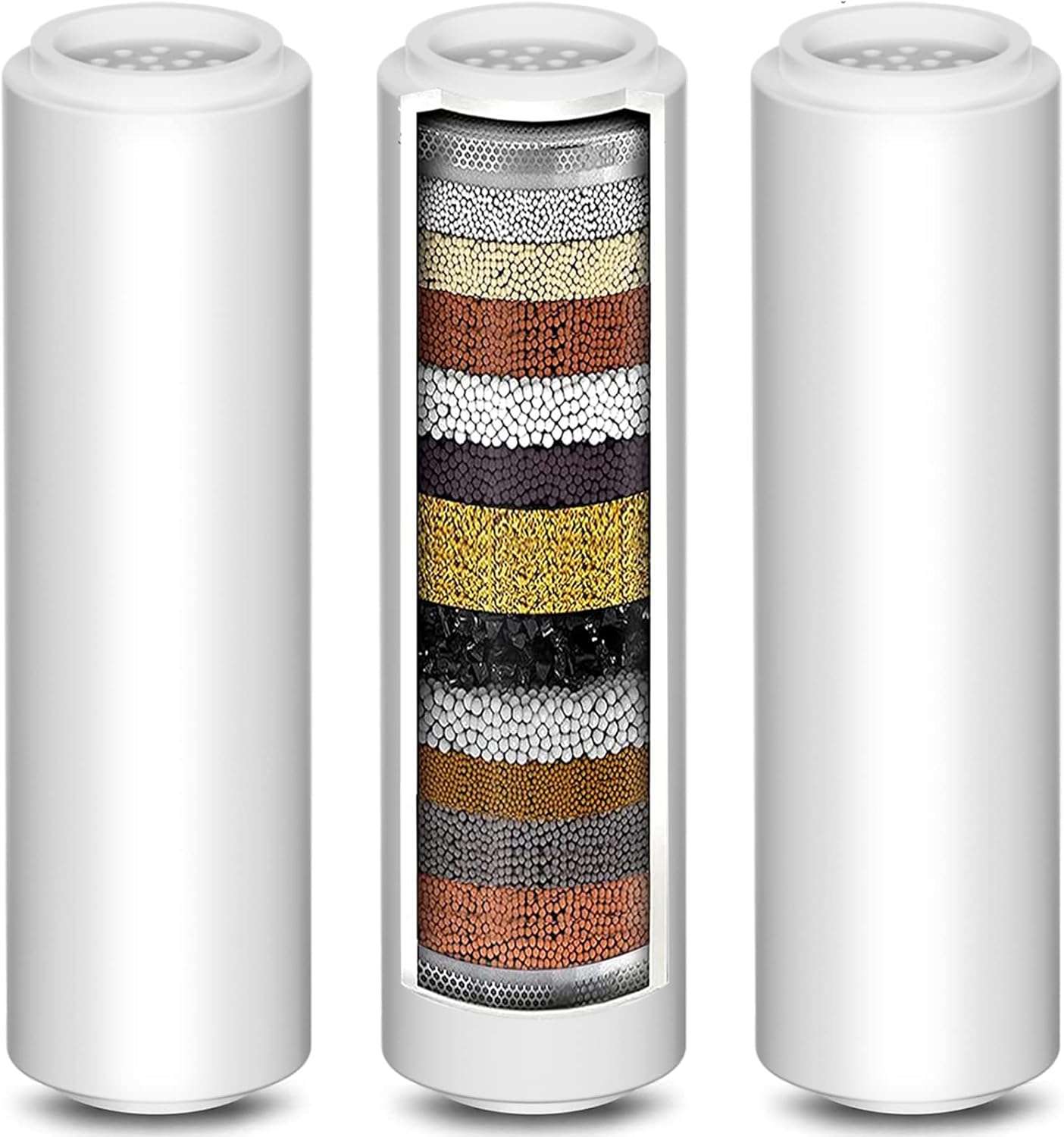 Replacement Shower Filter for Handheld Shower Head, 3 Pack 15 Stage ...