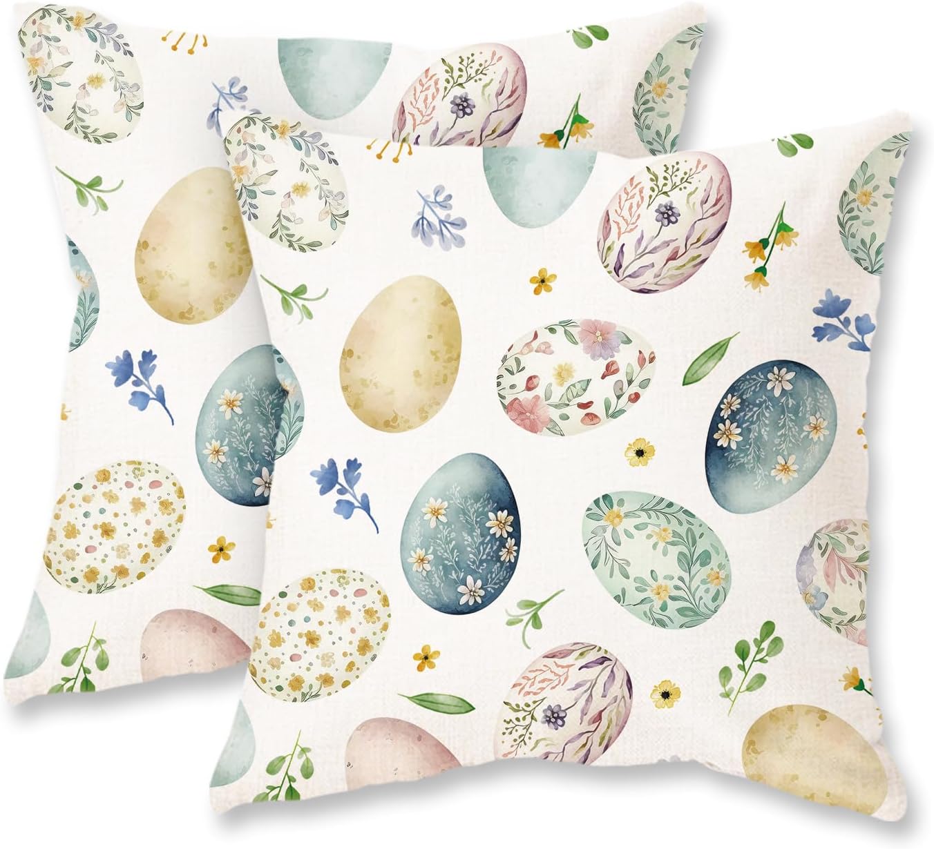 Amazon.com: HOMFREEST Easter Throw Pillow Covers 18 x 18 Set of 2 ...