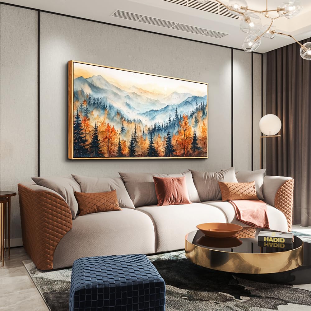 Amazon.com: KELIYUAN Large Canvas Wall Decor For Living Room Wood ...