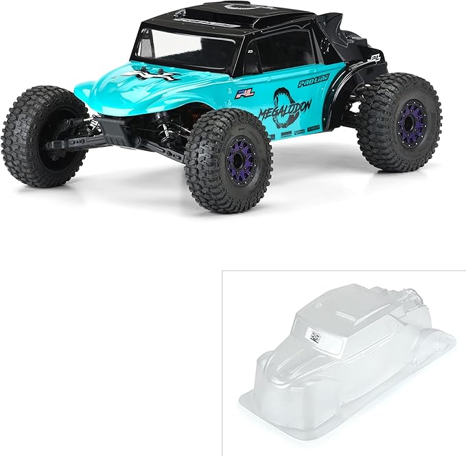 Amazon.com: Pro-line Racing Megalodon Desert Buggy Clear Body Slash 2 ...