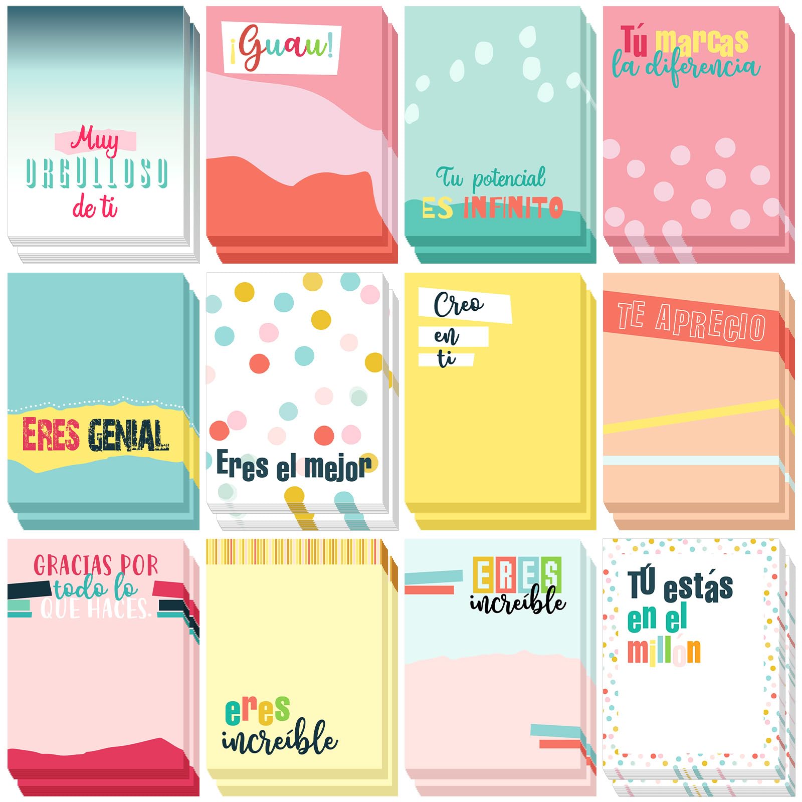 Snapklik.com : Teling 24 Pcs Inspirational Sticky Notes Christmas Gift ...