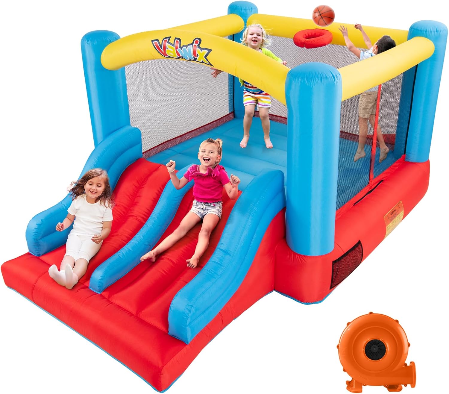 Amazon.com: Valwix Bounce House, Inflatable Bouncer with Blower for ...