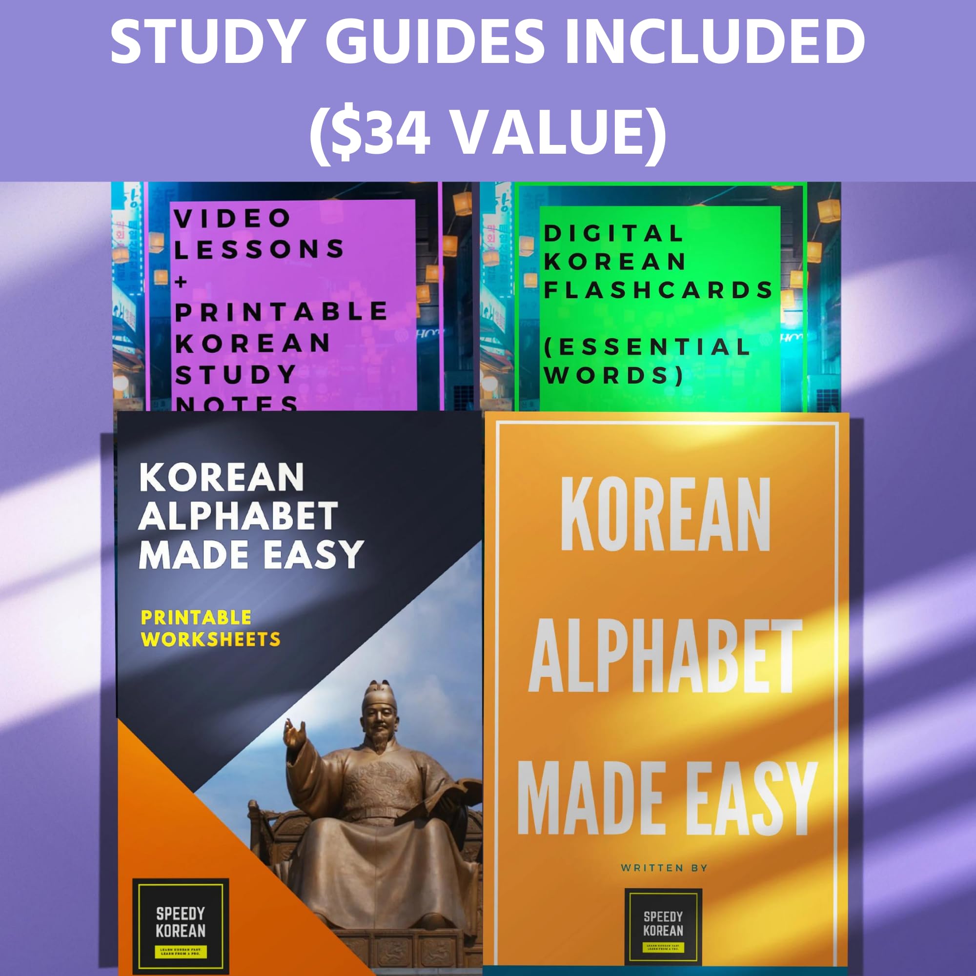 Snapklik.com : COREALL Korean Language Learning Bundle - Hangul Flash Cards & Travel Expressions ...