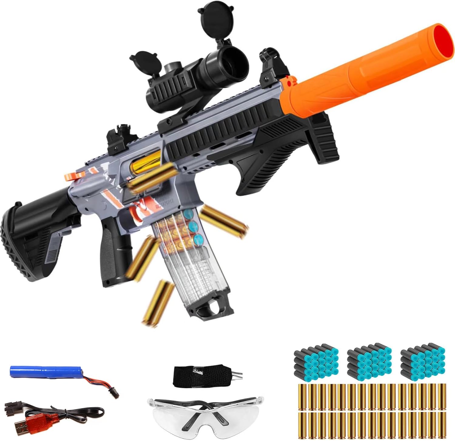Amazon.com: Bugrtey Electric Soft Bullets Sniper Rifle, Toy Guns with ...