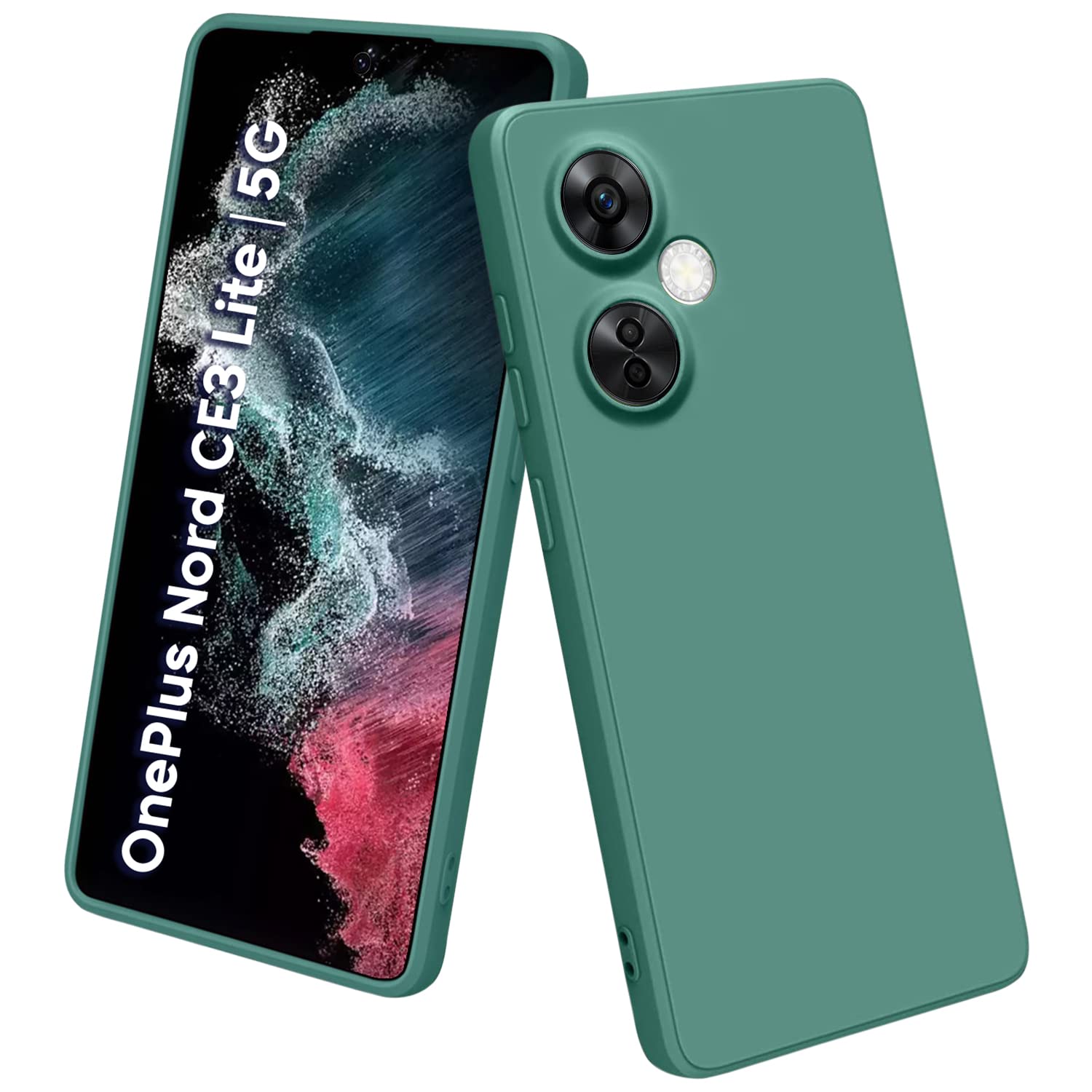 TRUEUPGRADE Liquid Silicone Designed Back Case Cover for OnePlus Nord ...