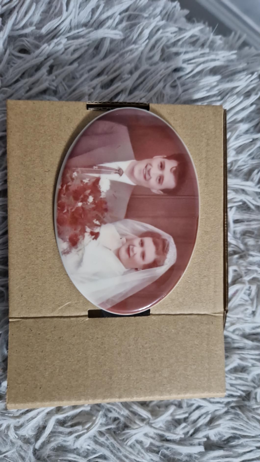 Personalized Ceramic Photo Picture Frame Porcelain Portrait Plaque for ...