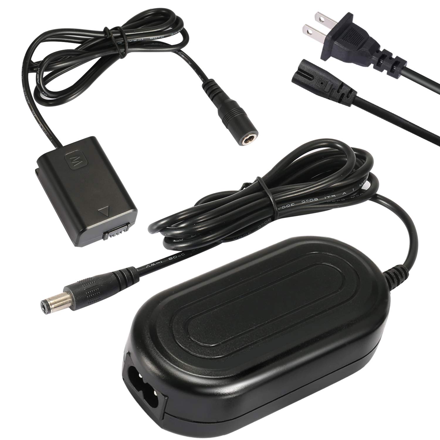 PowEver AC-PW20 Camera AC Adapter Charger Kit (NP-FW50 Battery for Sony ...
