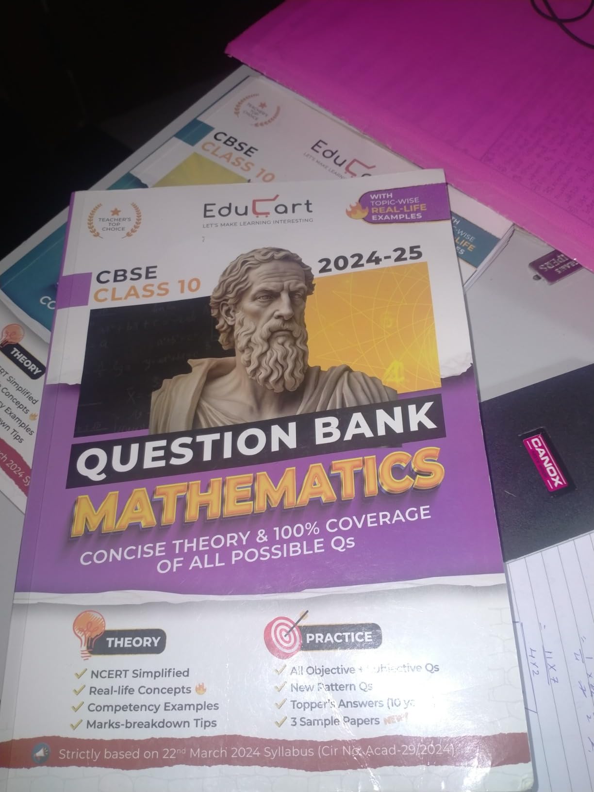 Educart CBSE Question Bank Class 10 Mathematics 2024-25 (As per latest ...