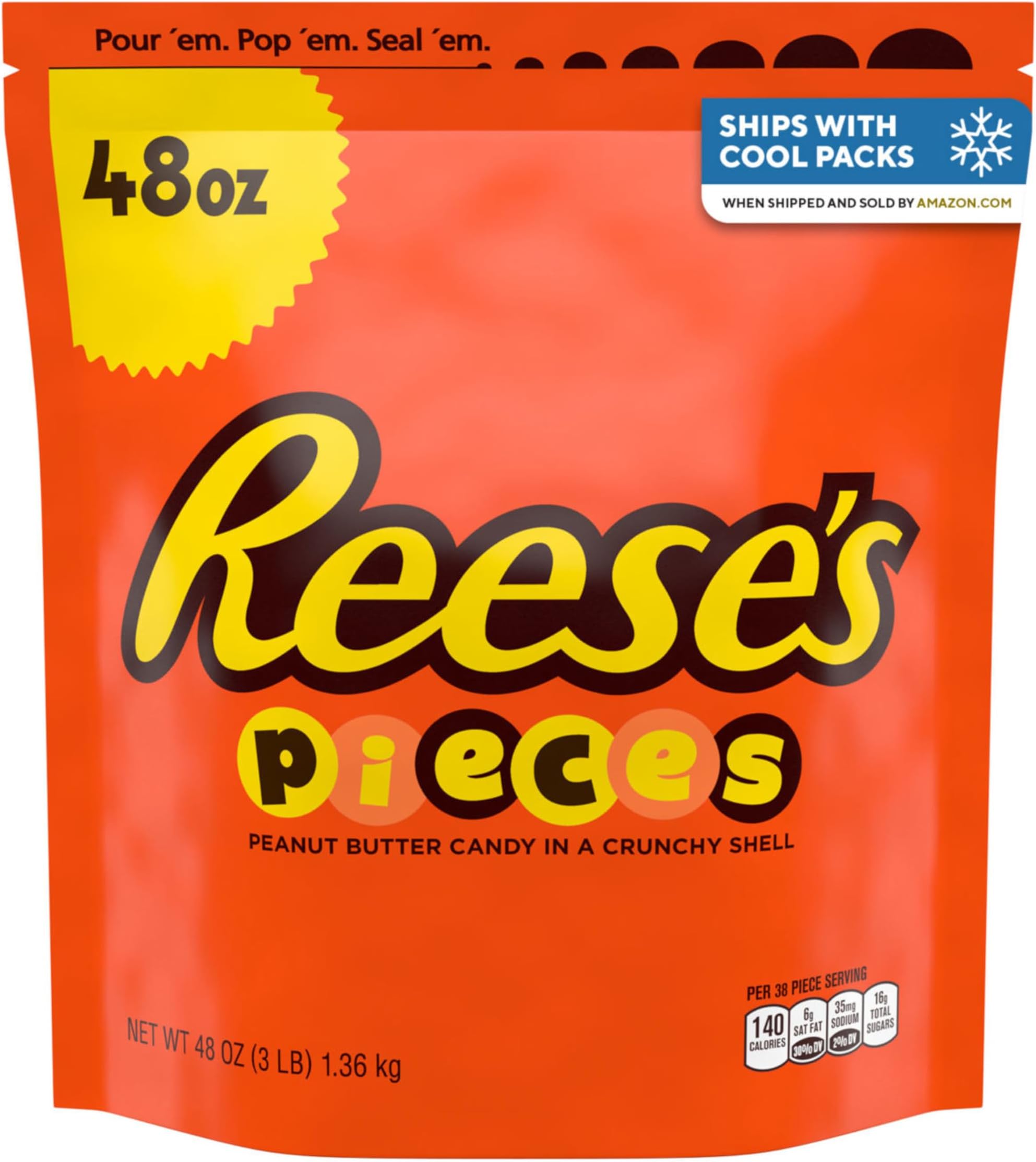 Amazon.com: WHOPPERS, Chocolate Covered Malted Milk Balls, Fun Size 3 ...