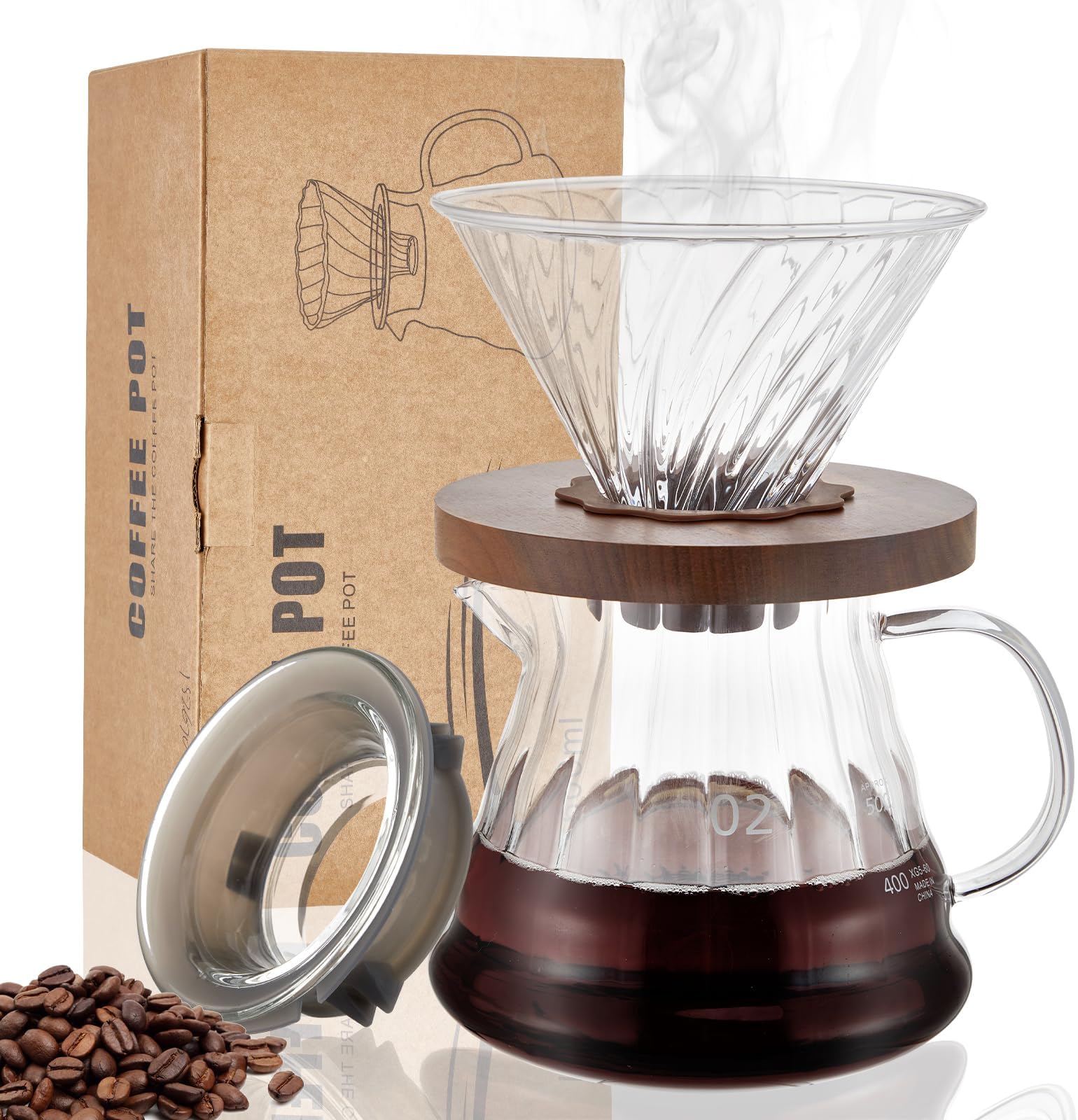 Hario V60 - Juego de cafetera, Negro, Size 02, 1 : Amazon.com.mx: Hogar ...