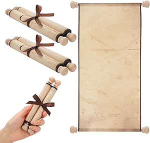 Amazon.com: Epakh 2 Pack 5 x 12 Inches Blank Paper Scrolls Wrapped on ...