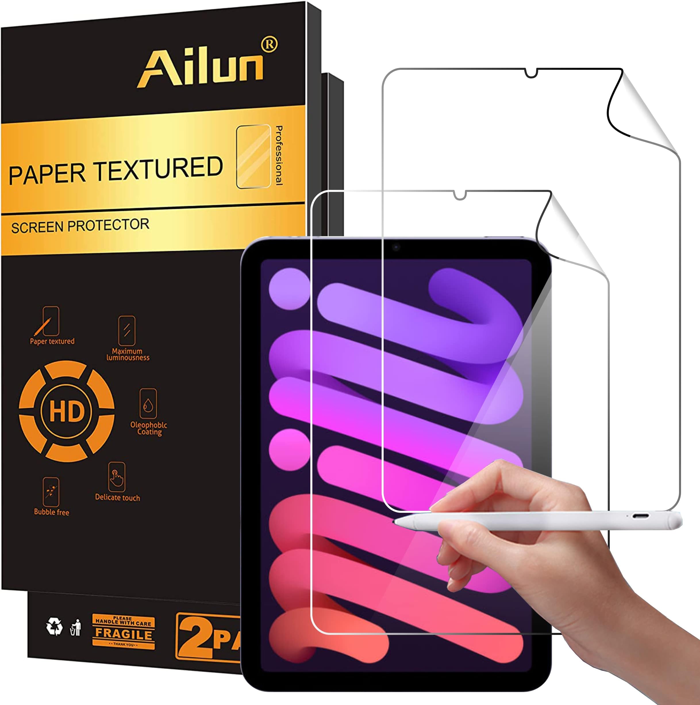Amazon.com: Ailun Paper Textured Screen Protector for iPad Mini 6[8.3 ...