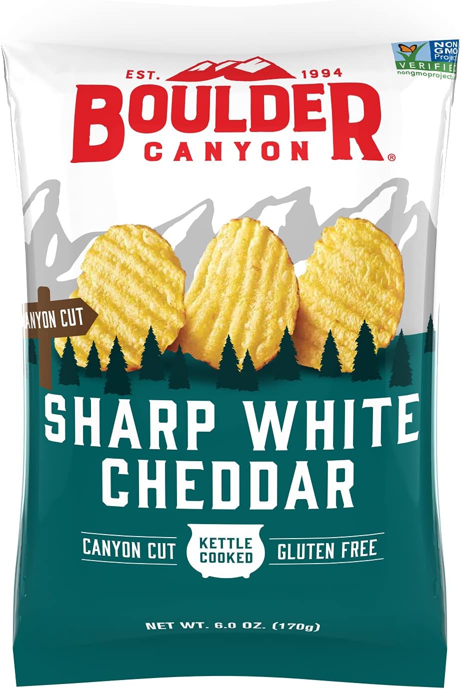 Amazon.com: Boulder Canyon Classic Sea Salt Flavored Potato Chips, Made ...