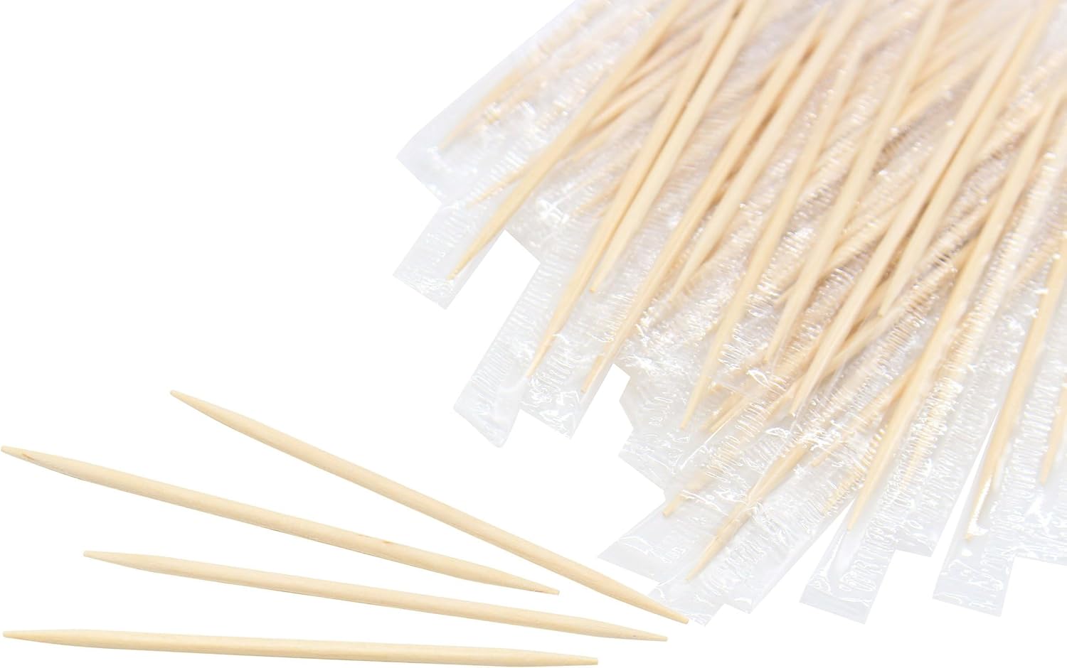 Amazon.com: Toothpicks Individually Packed I 500 Pcs 2,5" Double ...