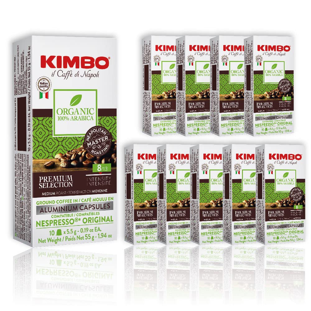 Amazon.com: Kimbo 100 Count Espresso Organic Capsules in Aluminium ...