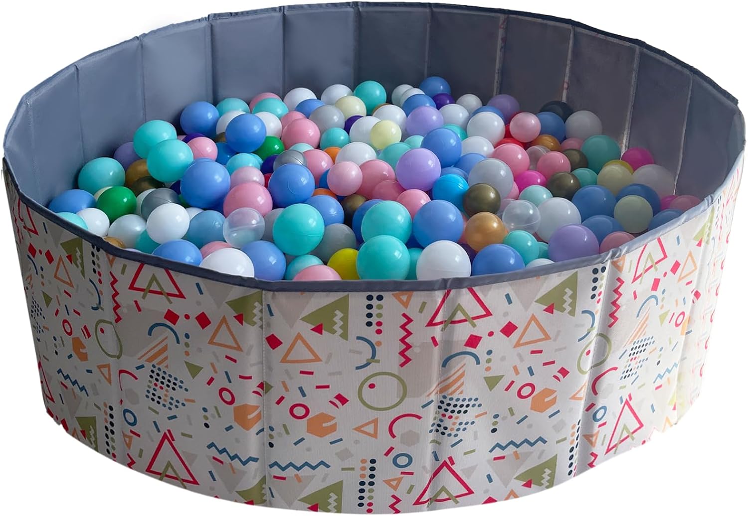 Amazon.com: Bebikim Large Baby Ball Pit - Deluxe Foldable 40'' Ball Pit ...