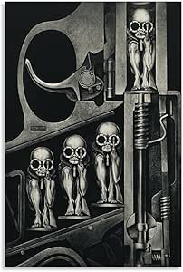 Amazon.com: HR GIGER Poster Wall Art Poster Decorative Painting Canvas ...