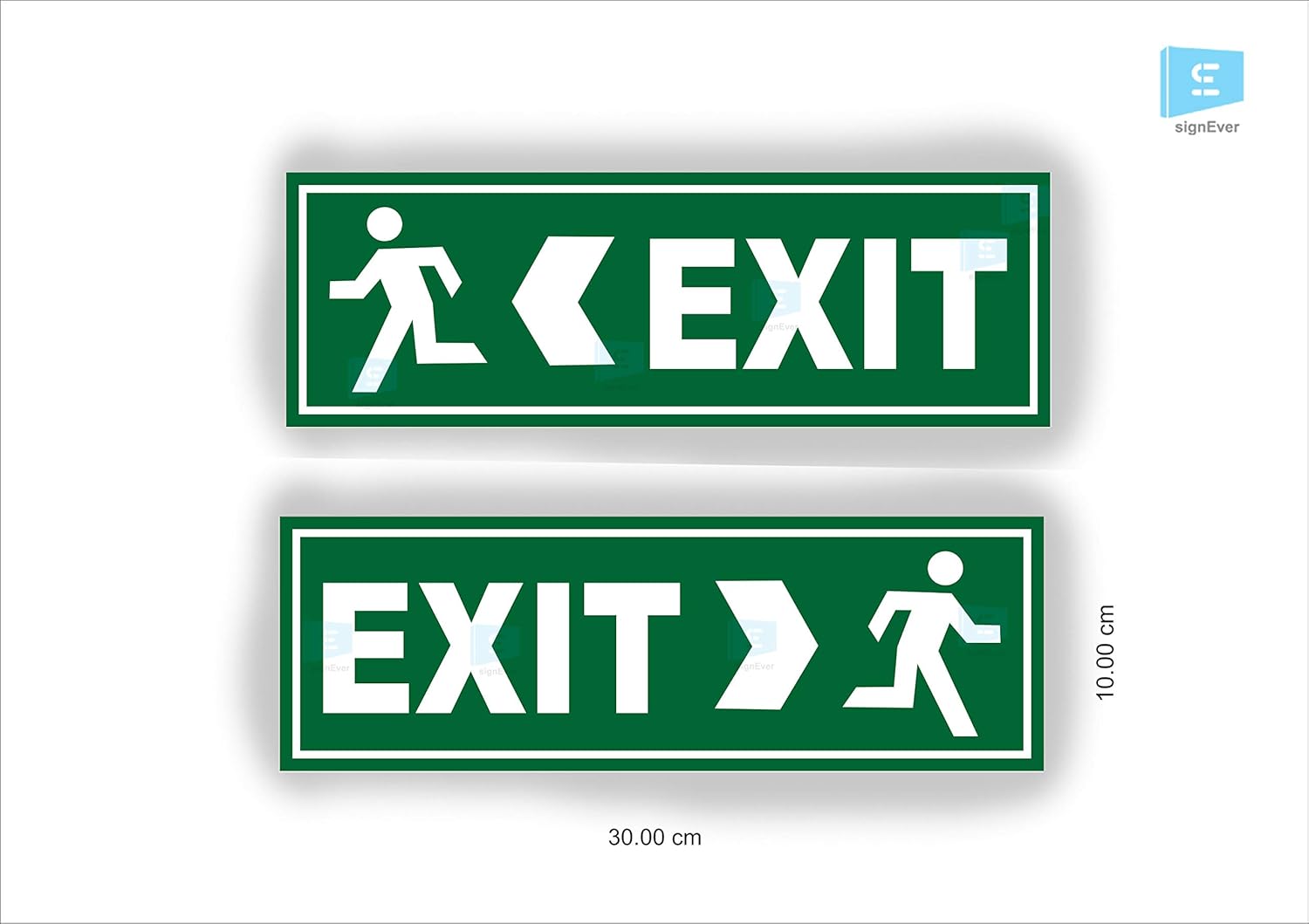 SIGN EVER Exit Sign Boards For Factory Bank Office Hospital Shopping ...