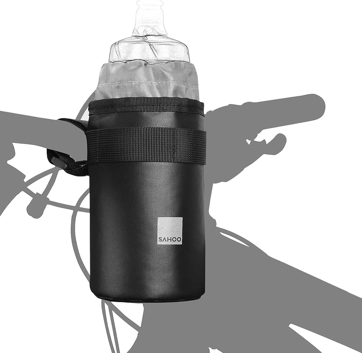 Amazon.com : Sahoo Bike Cup Holder - Universal Insulated velcro bike ...