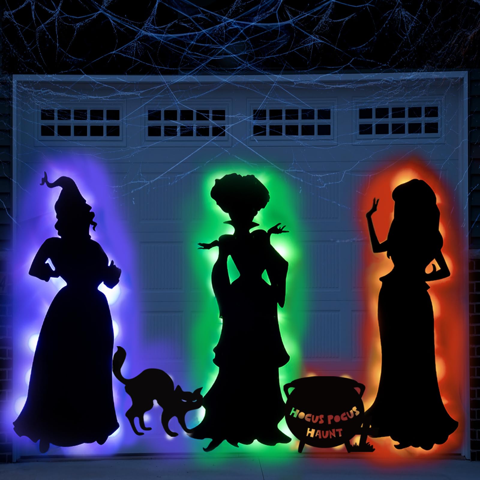 Amazon.com: VABAMNA Hocus Pocus Halloween Decorations Outdoor, 5Pcs ...