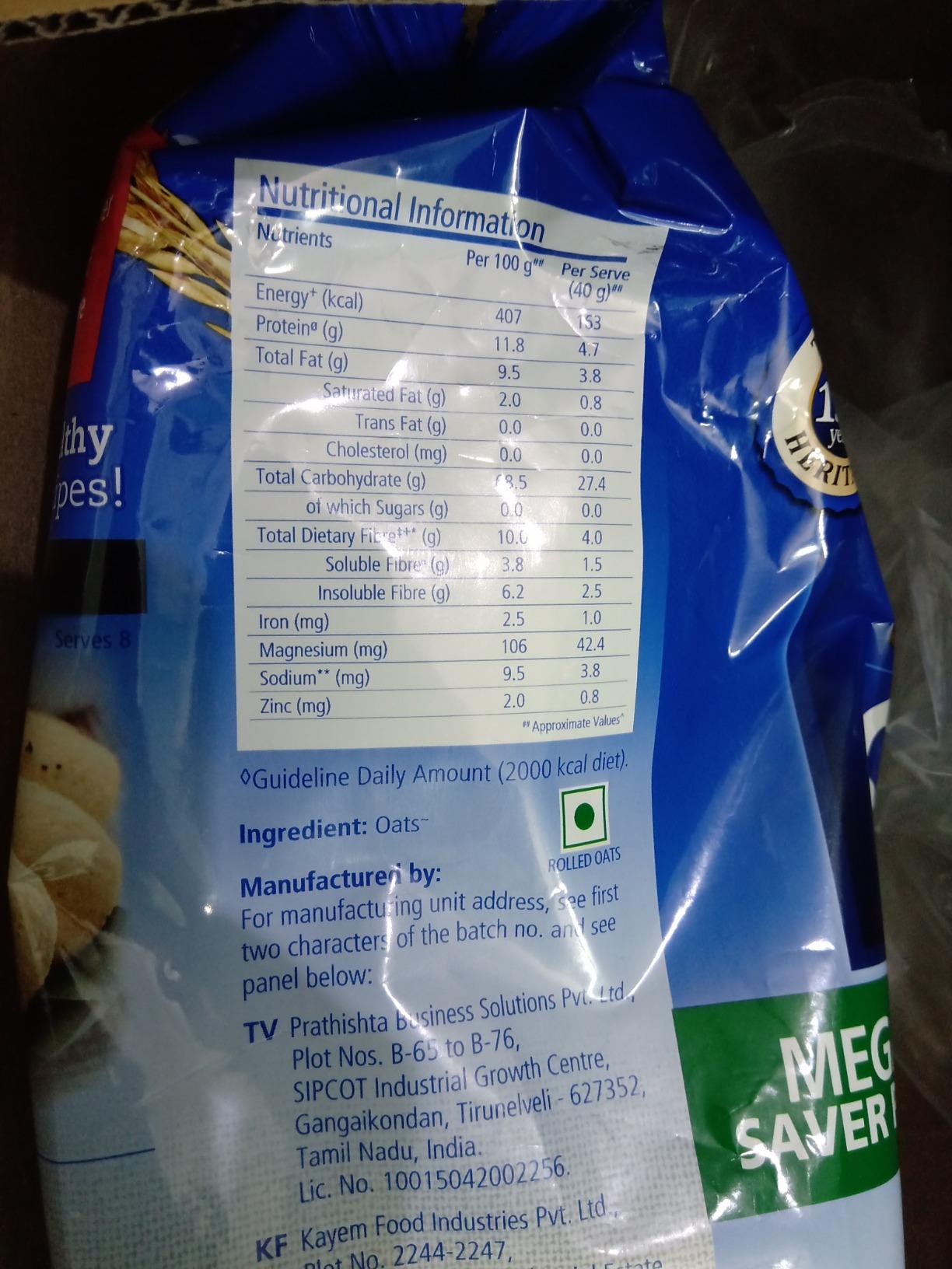 Quaker Oats 1.5kg, Rolled Oats Natural Wholegrain, Nutritious Breakfast ...