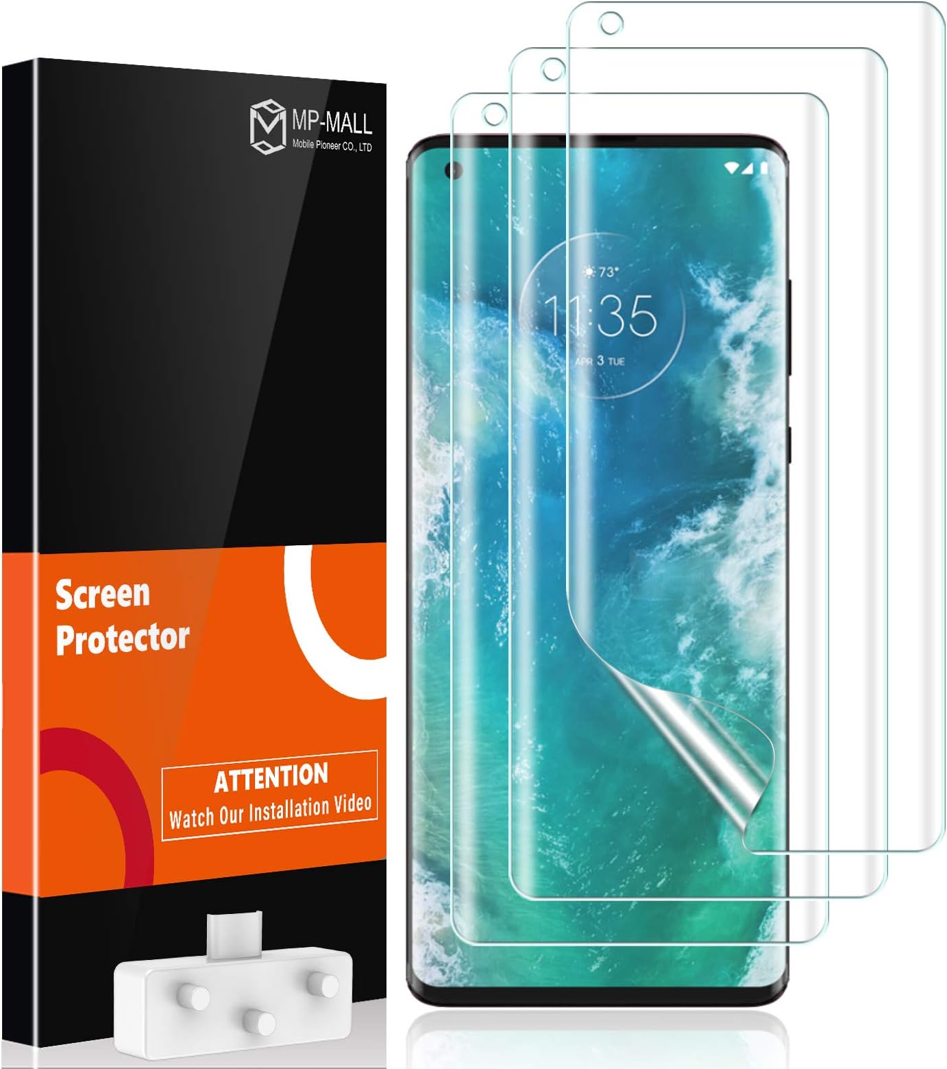 Amazon.com: MP-MALL 3-Pack Screen Protector Designed for Motorola Moto ...