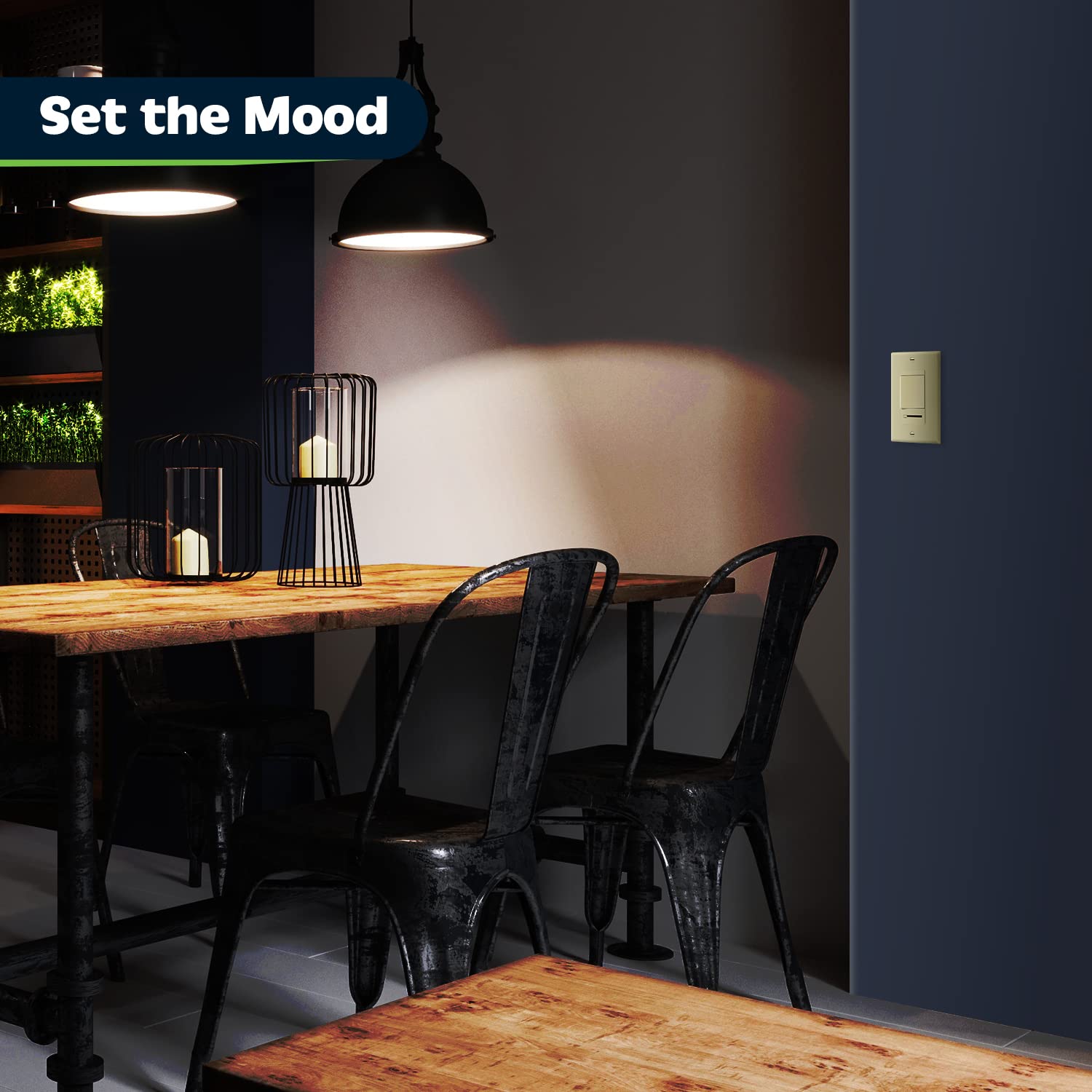 Snapklik.com : In Wall Slide Dimmer Switch, For 150W Dimmable LED, 600W ...