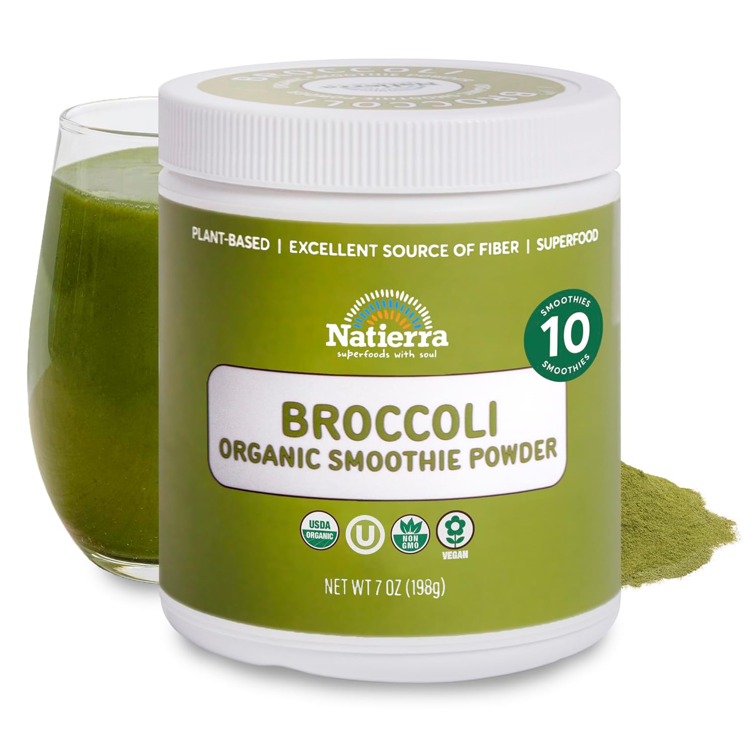 Amazon.com : NATIERRA Broccoli Organic Smoothie Powder | USDA Organic ...