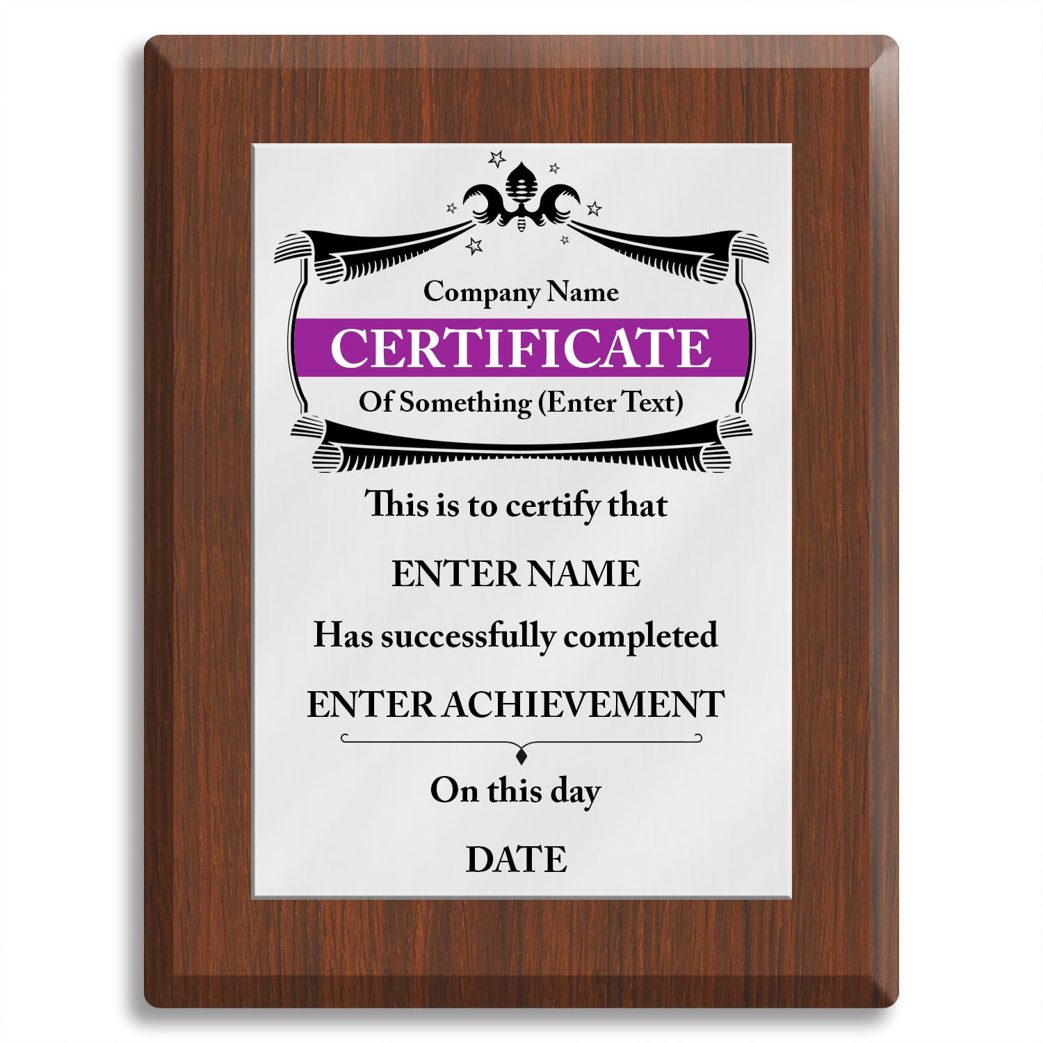 Amazon.com: Certificate - Personalized Certificate Award Plaque - Full ...