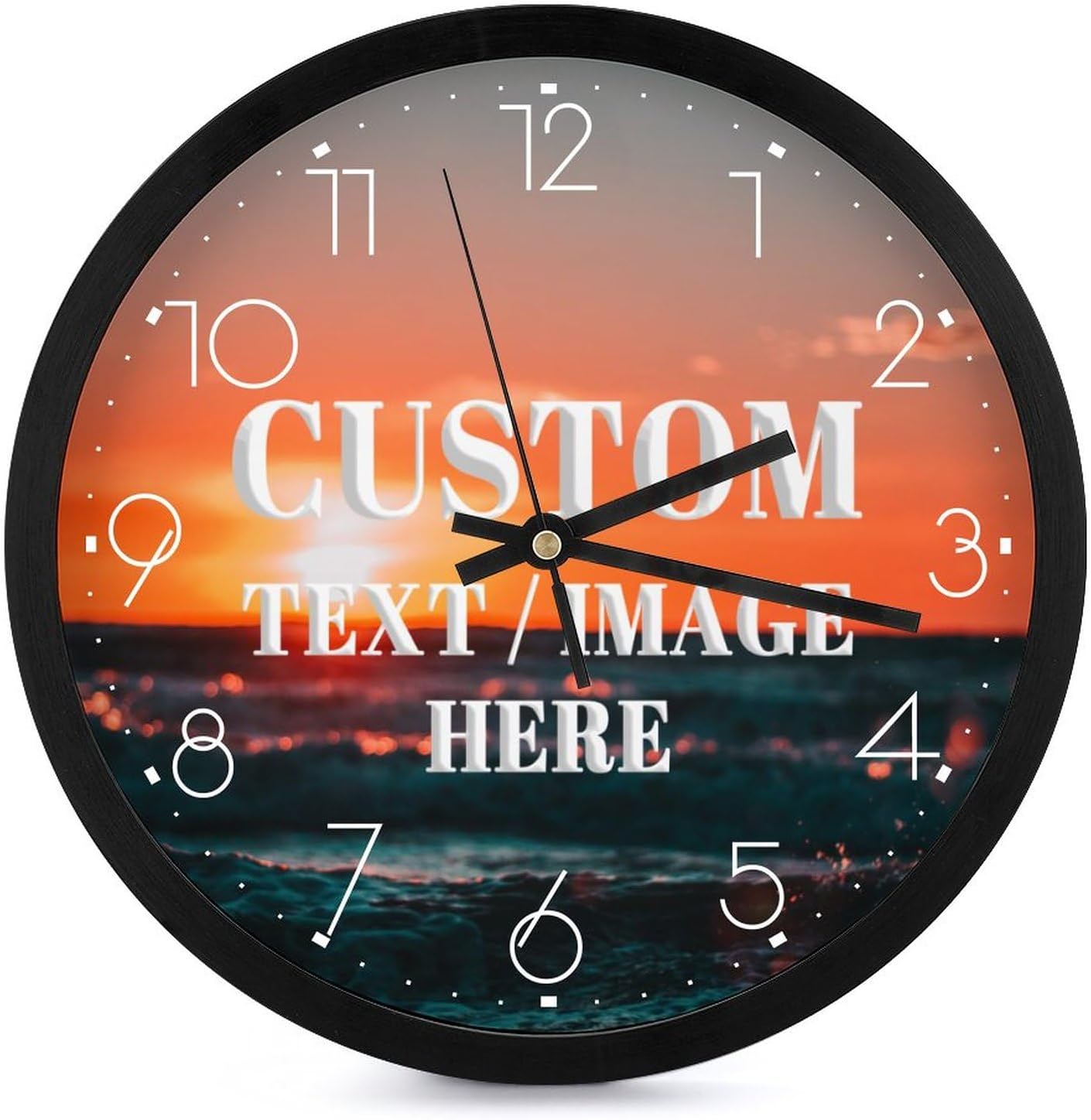 Amazon.com: Custom Wall Clock, Personalized Wall Clock with Picture ...