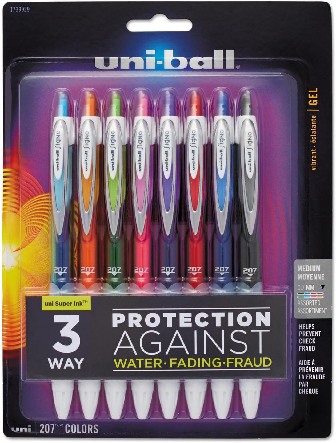 Amazon.com: Uni-ball 1739929 Signo Gel 207 Roller Ball Retractable Gel ...