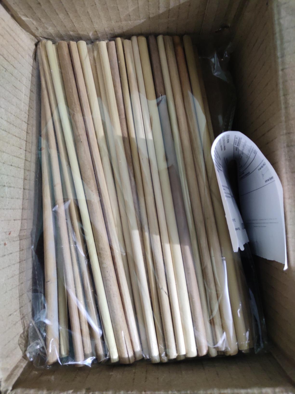 Asian Hobby Crafts Bamboo Sticks, Pack of 100, Unfinished Bamboo Sticks ...