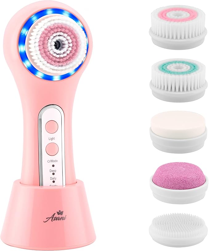 Amazon.com: Asani Electric Facial Cleansing Brush | 3 Operating Modes ...